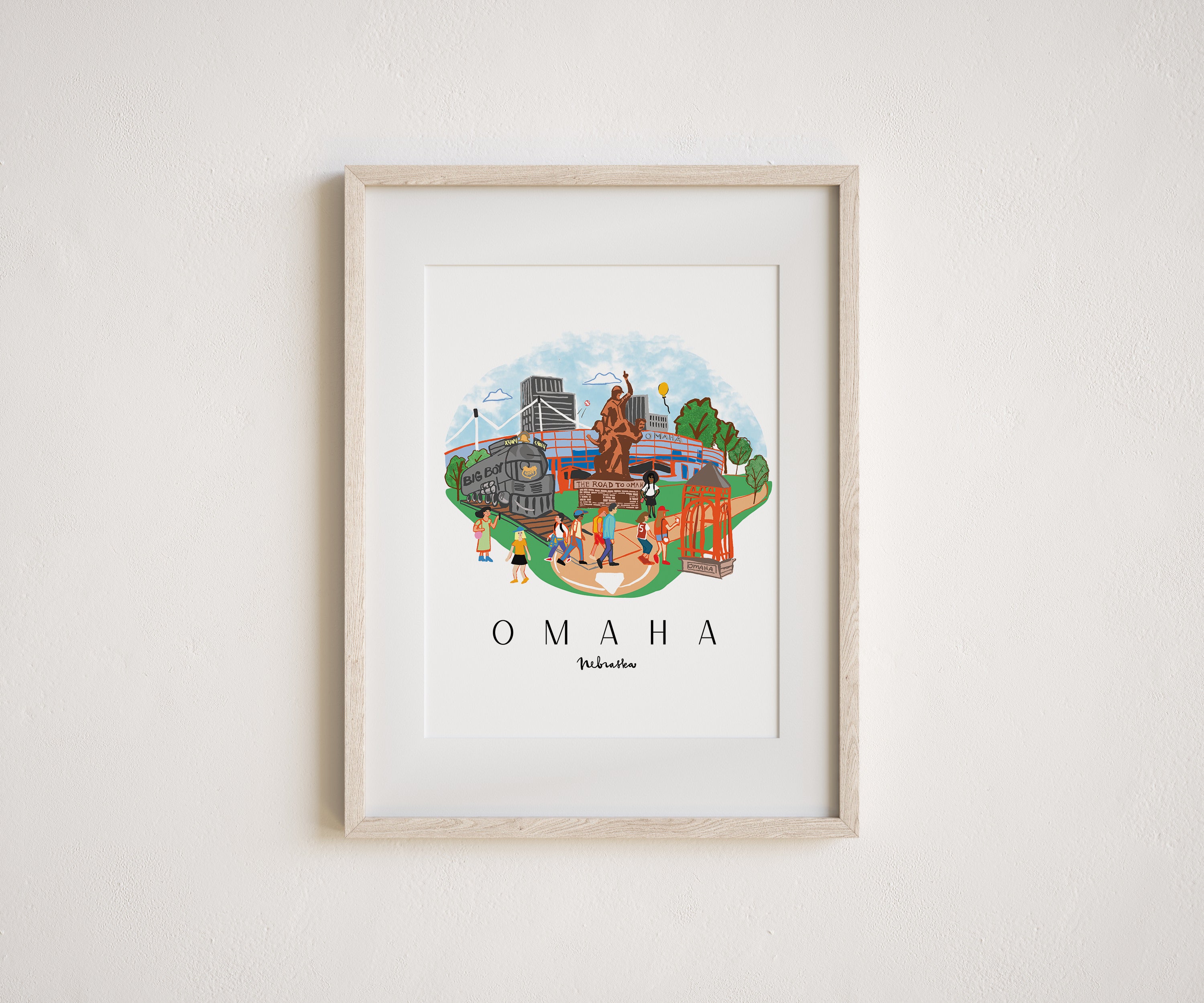 The Road to Omaha Print – Julia M Illustrates