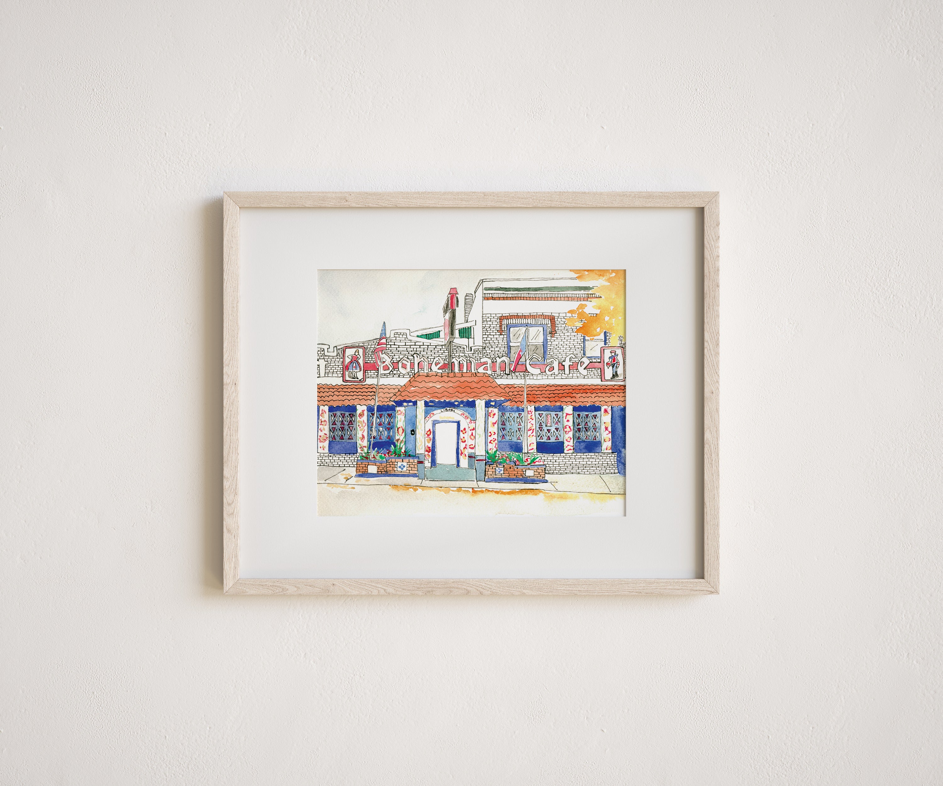 Bohemian Cafe Print – Julia M Illustrates