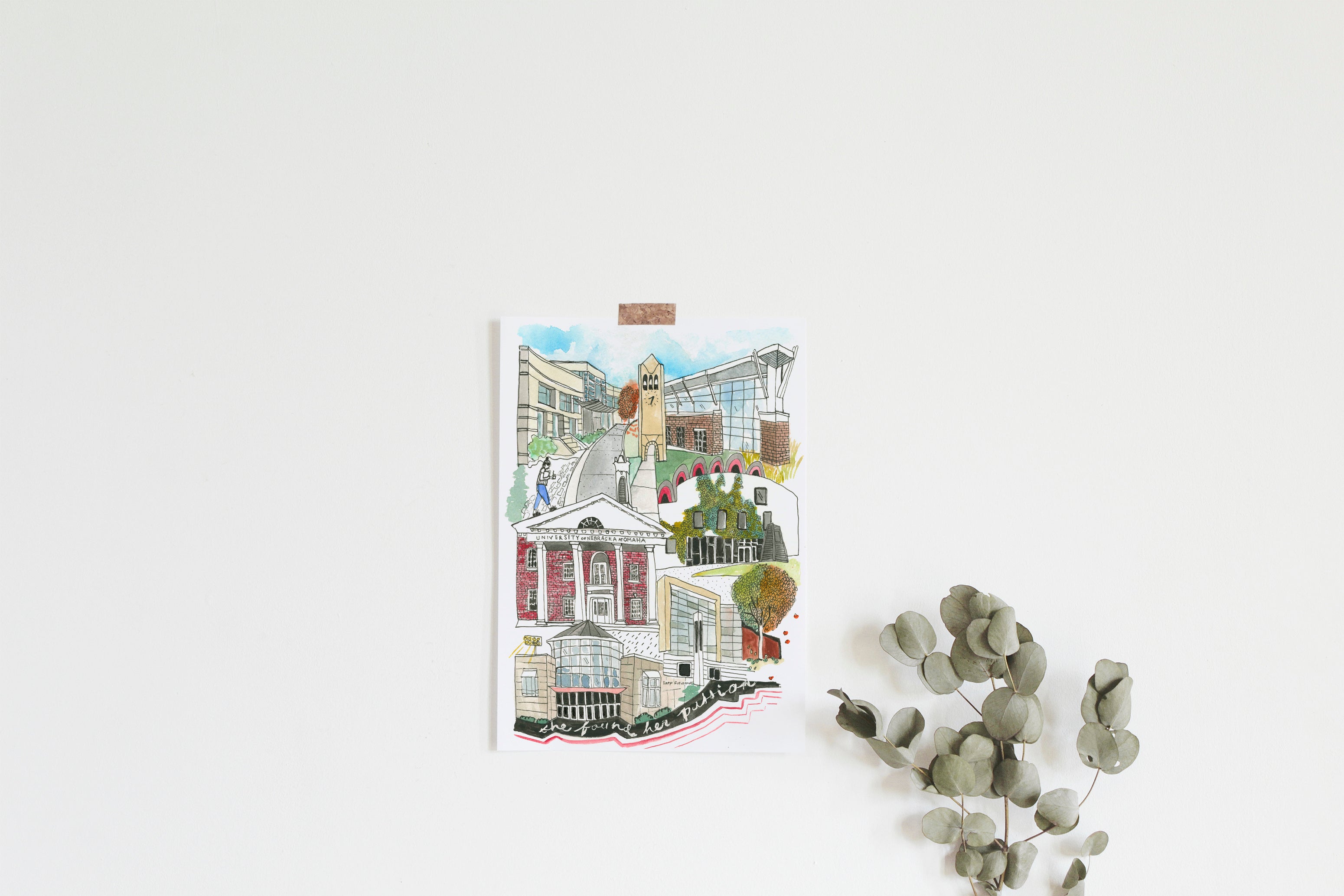 University of Nebraska Omaha Print – Julia M Illustrates