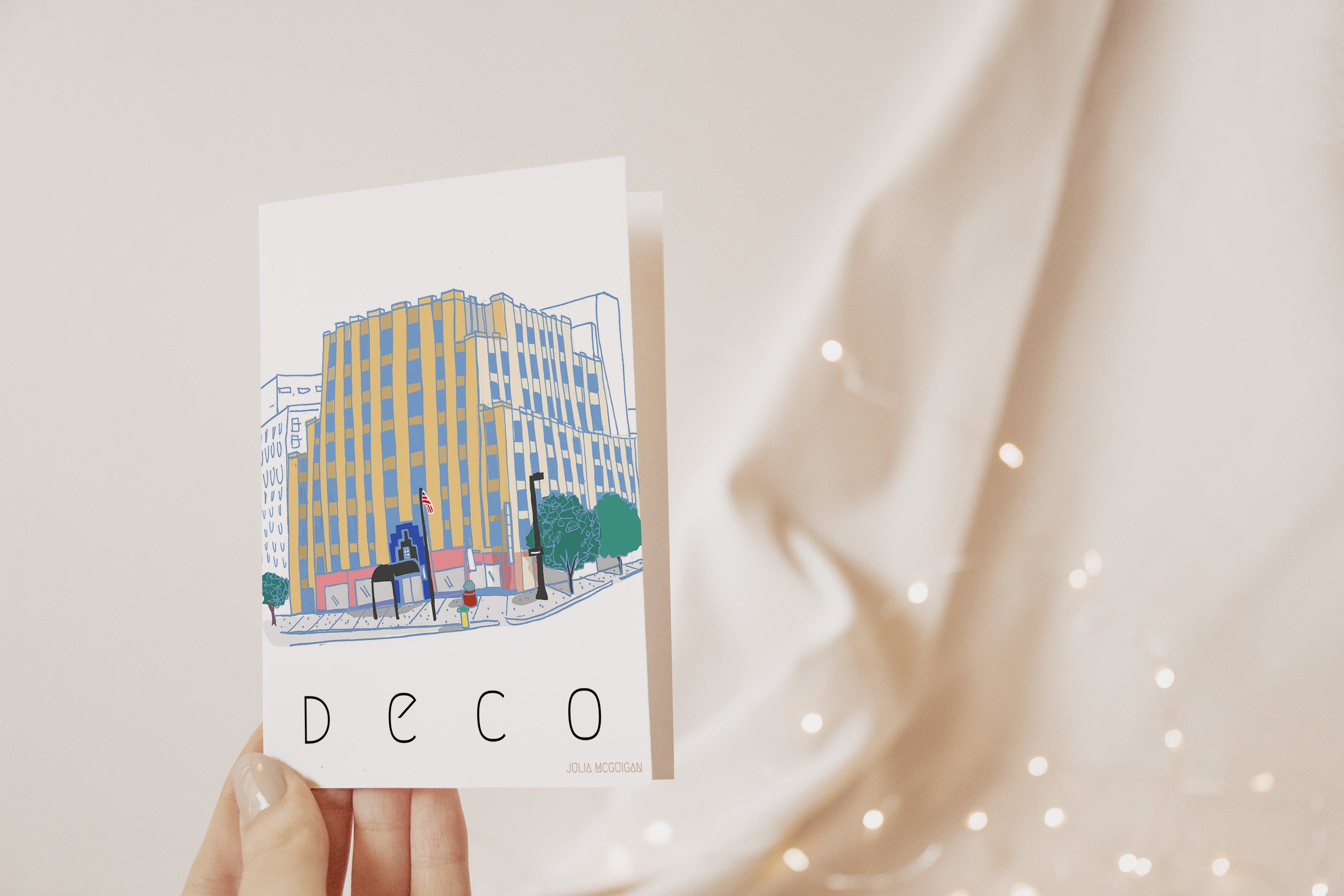 Hotel Deco Greeting Card – Julia M Illustrates
