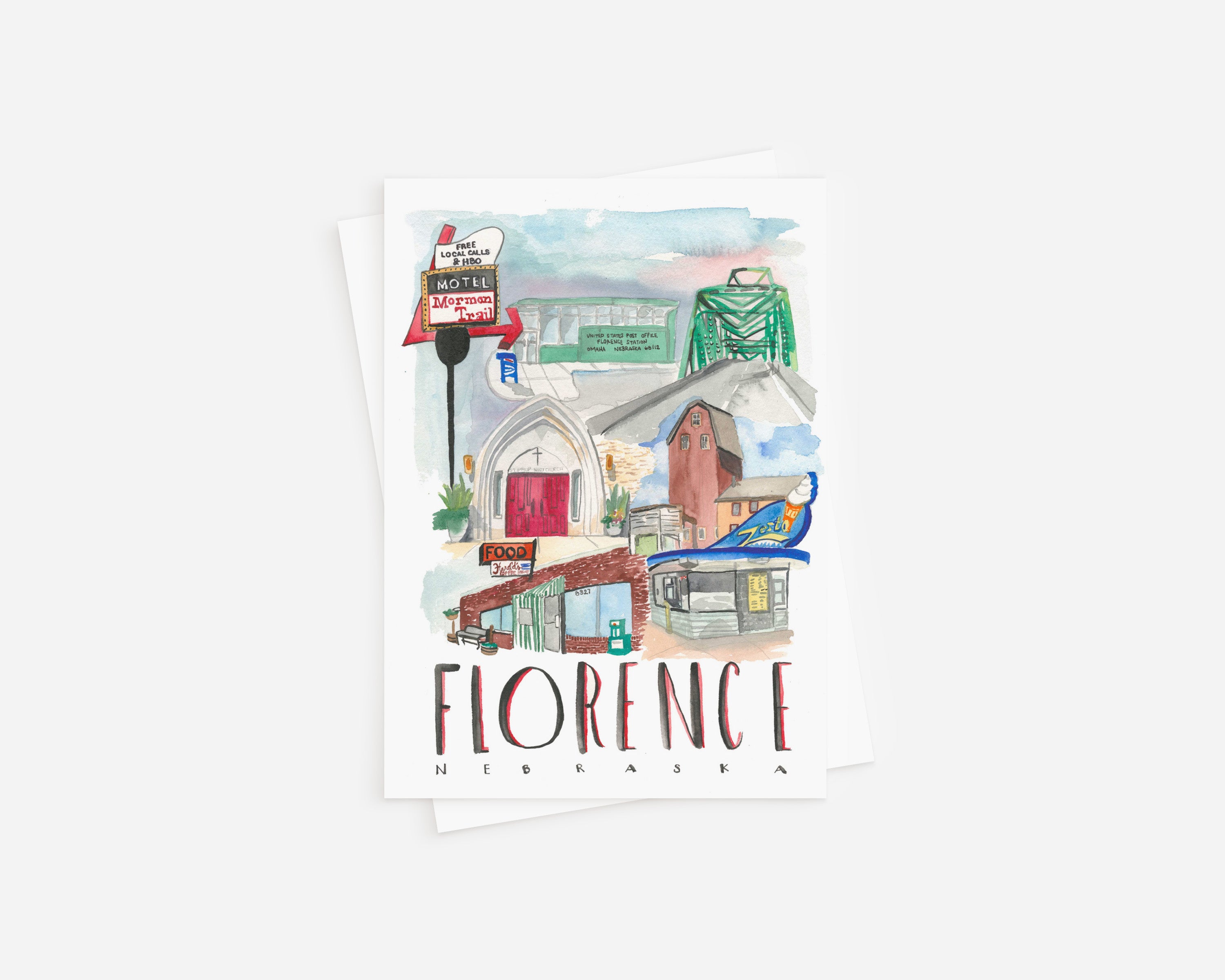 Florence Greeting Card – Julia M Illustrates