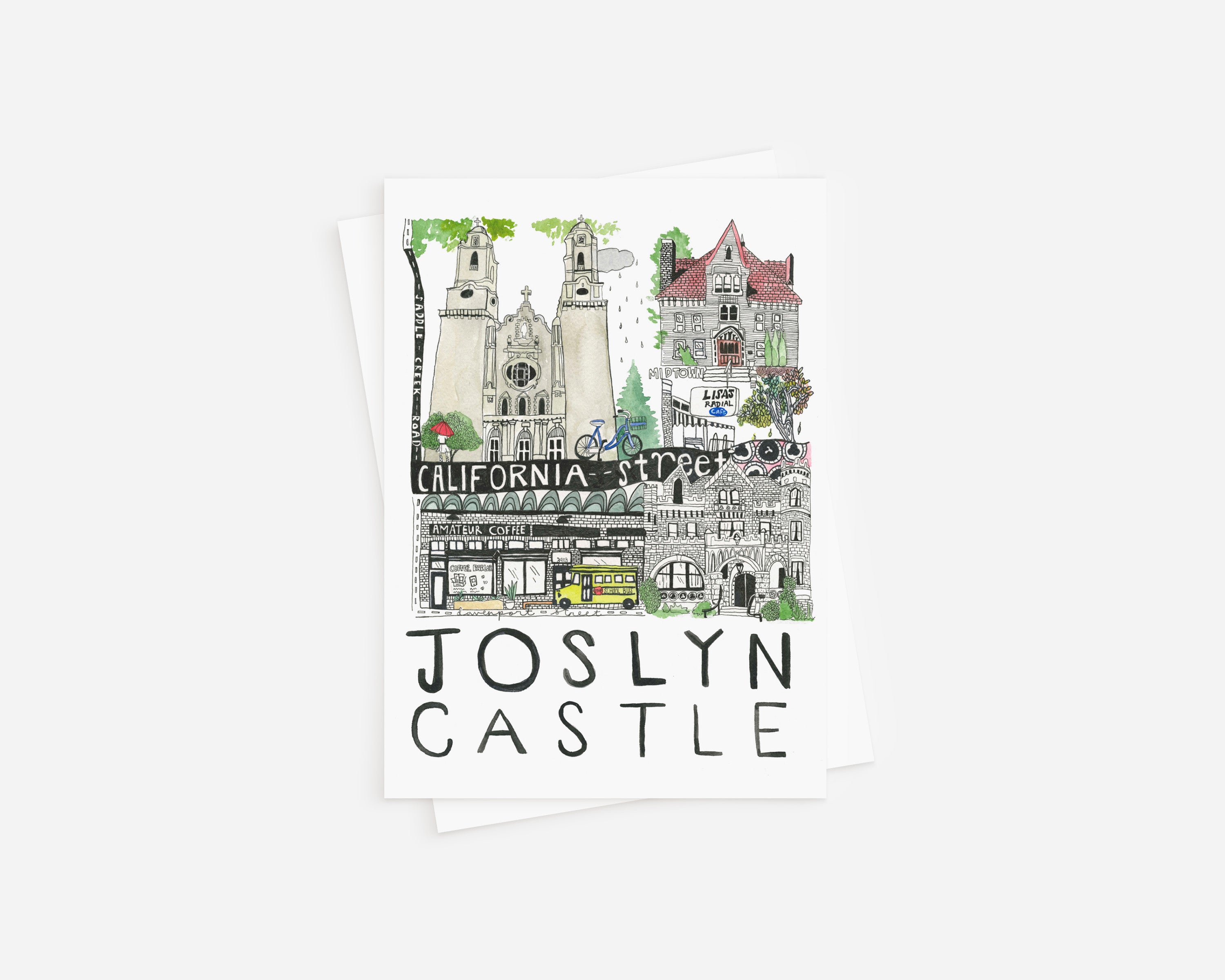 Joslyn Castle Greeting Card – Julia M Illustrates